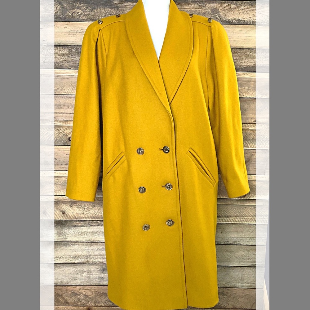 Studio Michelle Stuart Vintage Mustard Dress Coat - Gem